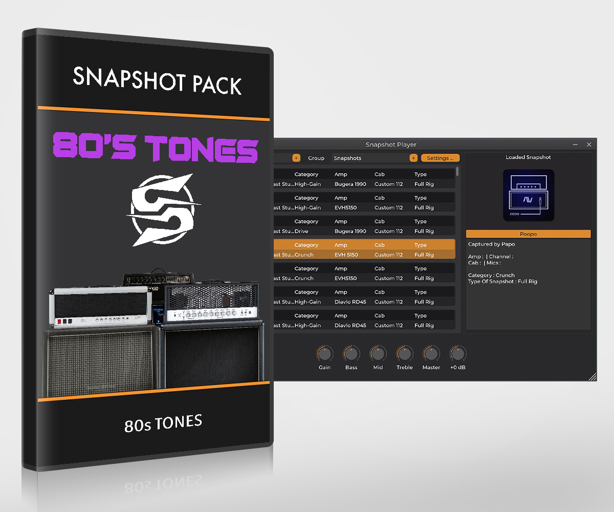 Audio Assault | 80s tones snapshot pack